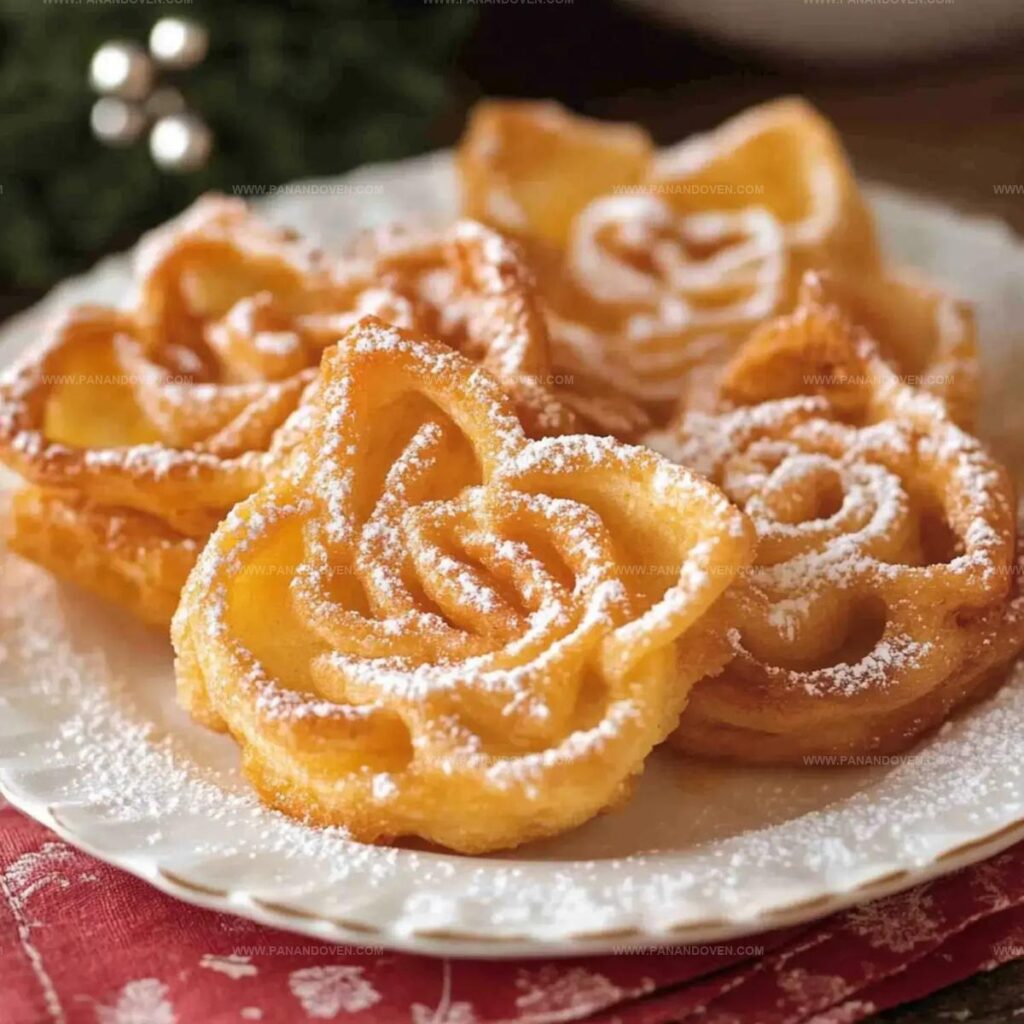 Crispy Golden Rosettes Recipe: Sweet Carnival Bliss at Home - Pan And Oven