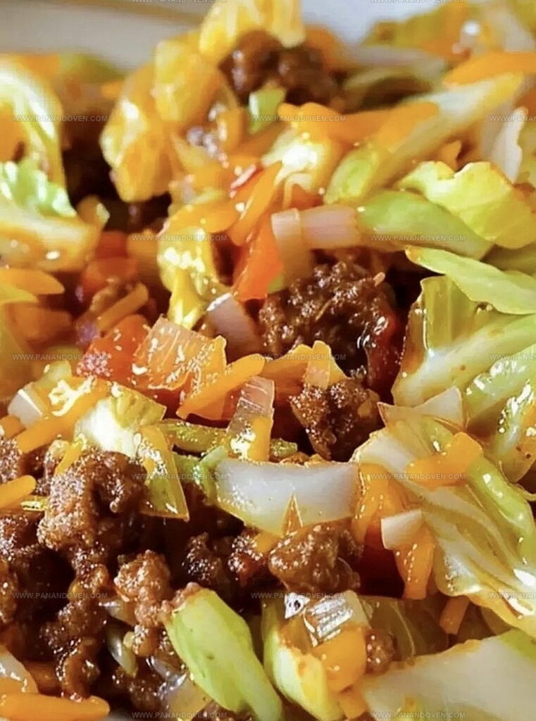 Hearty Ground Beef Taco Cabbage Skillet Recipe for Taco Night - Pan And ...